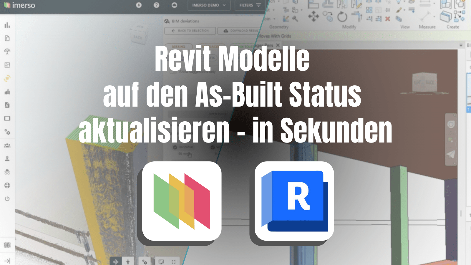 Wie man Revit Modelle einfach auf den As-built Zustand aktualisiert